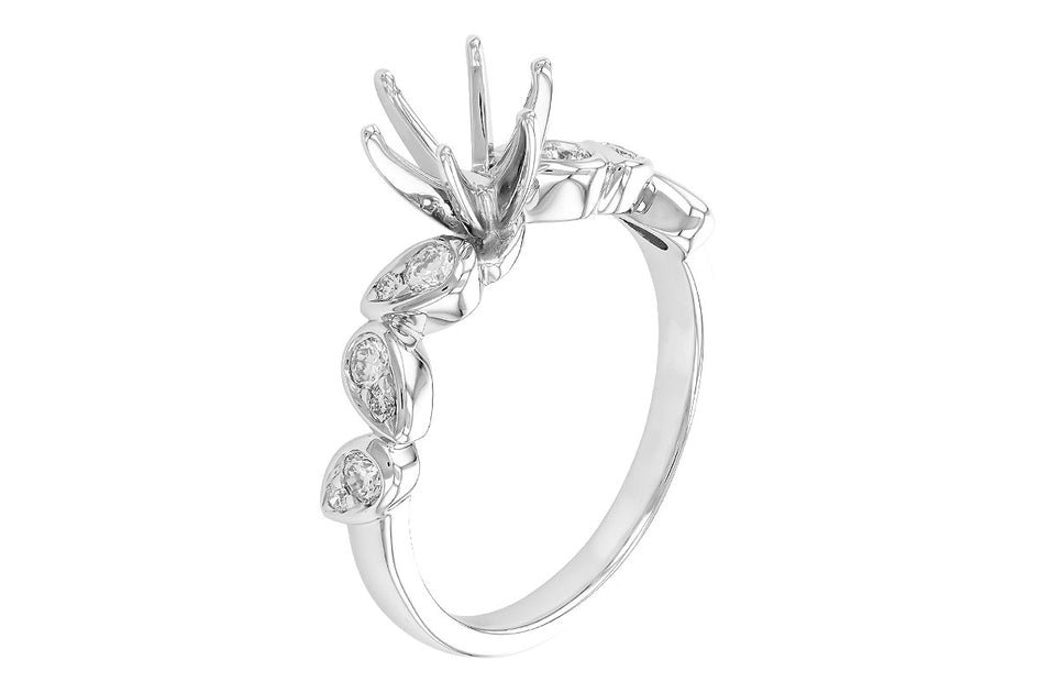 Off Set Diamond Engagement Ring Setting – Wilsonville Diamond