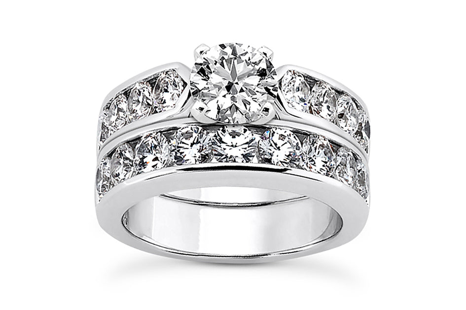 .30ctw Diamond Channel Engagement Ring Setting – Wilsonville Diamond
