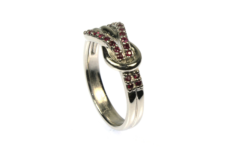 Ruby Knot Ring in Platinum – Wilsonville Diamond